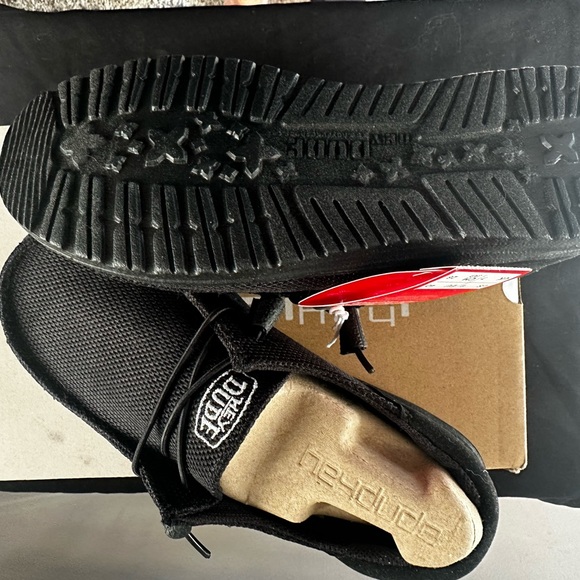 Hey Dude | Shoes | Hey Dude Original Wendys Black Canvas Womens Size 9 ...